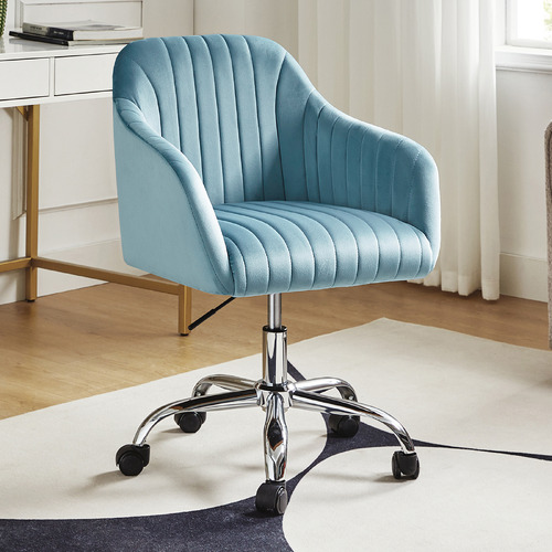EveramaFurniture Hagavik Velvet Office Chair Temple Webster